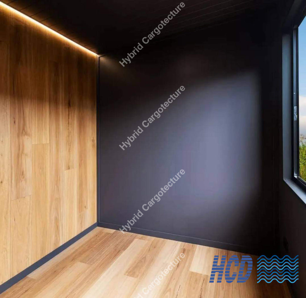 Luxurious 40-Foot High Cube Hybrid Container Home with Large Bay Windo ...