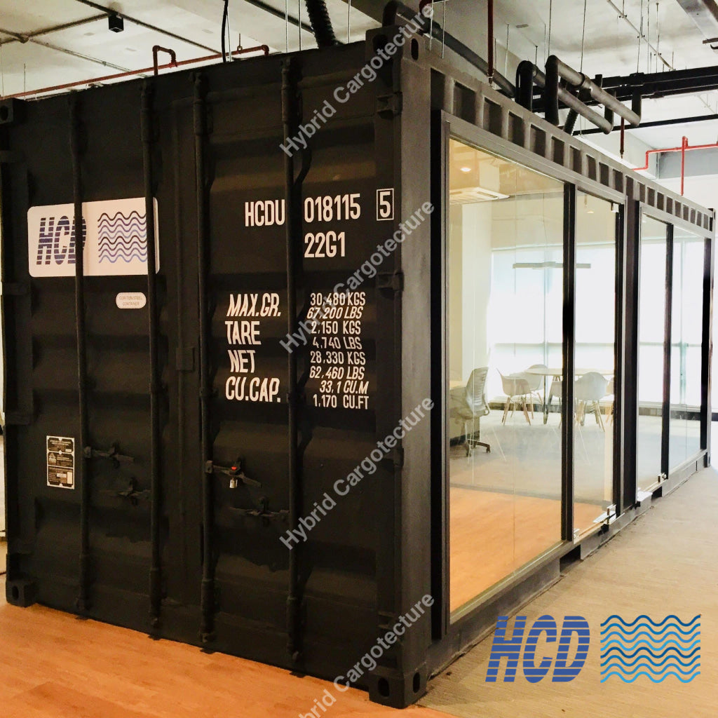 Container office for rent in Singapore – HCD™ Hybrid Cargotecture